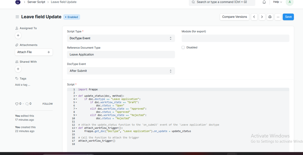 How to add notification of when a employee submits a leave application wit workflow - ERPNext ...