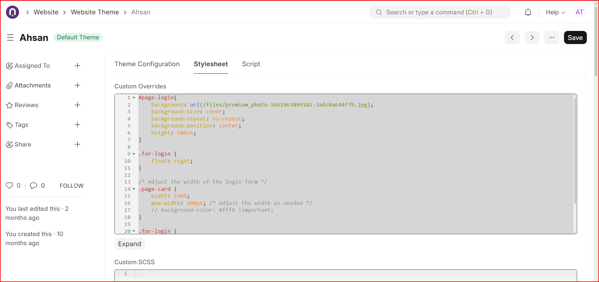 Login Page - Customization - ERPNext - Frappe Forum