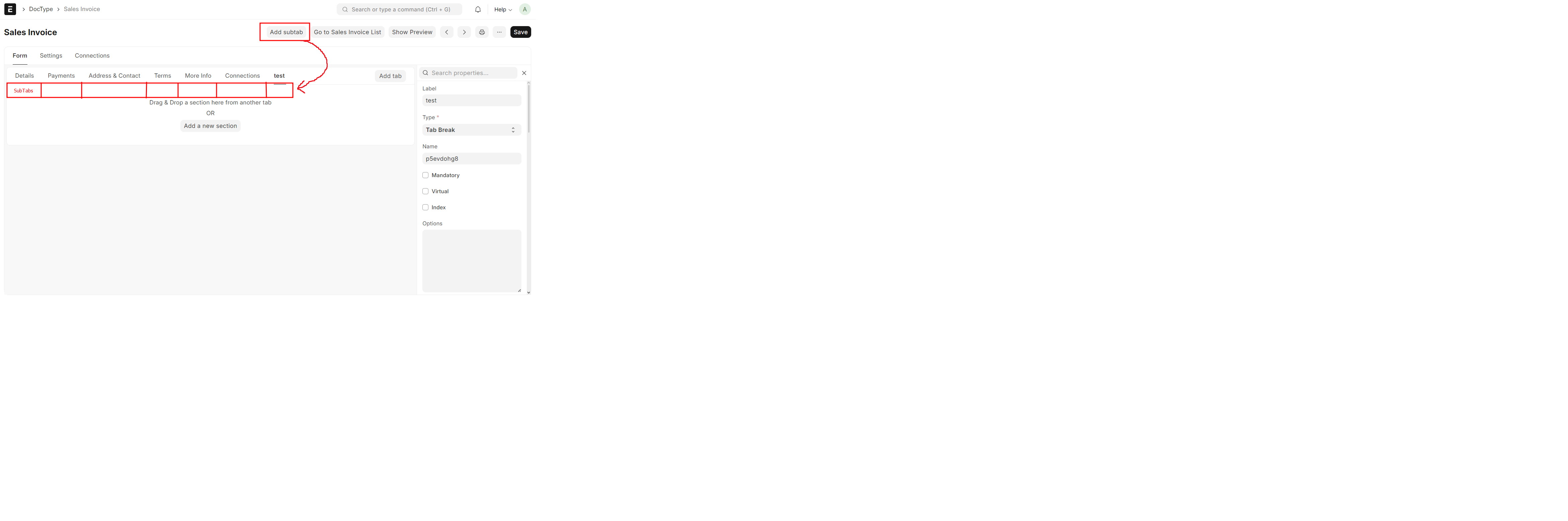 How Do I Create Nested Tabs Sub Tabs Customize Erpnext Frappe Forum