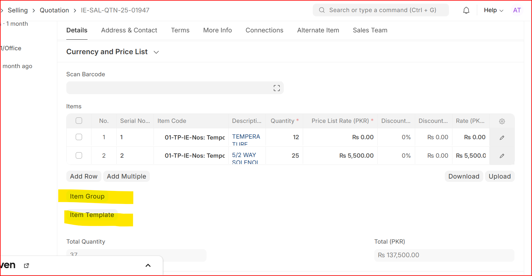 Defining a items Attribute Value based on the Group Attribution - ERPNext - Frappe Forum