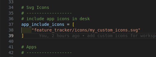 How do I add new icon to workspace? - Customization - Frappe Forum