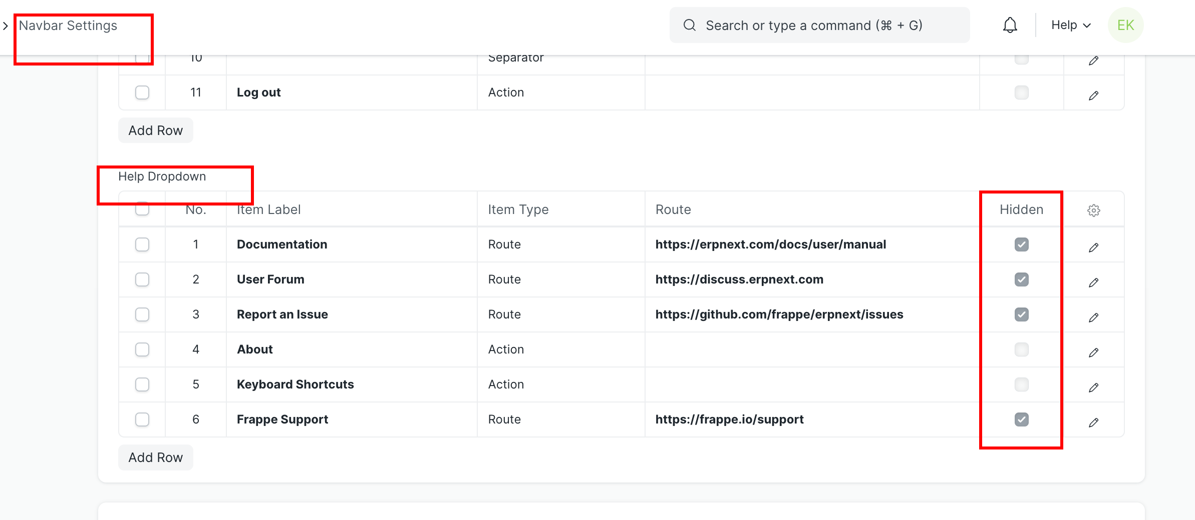Hrms project help menu delete - ERPNext - Frappe Forum