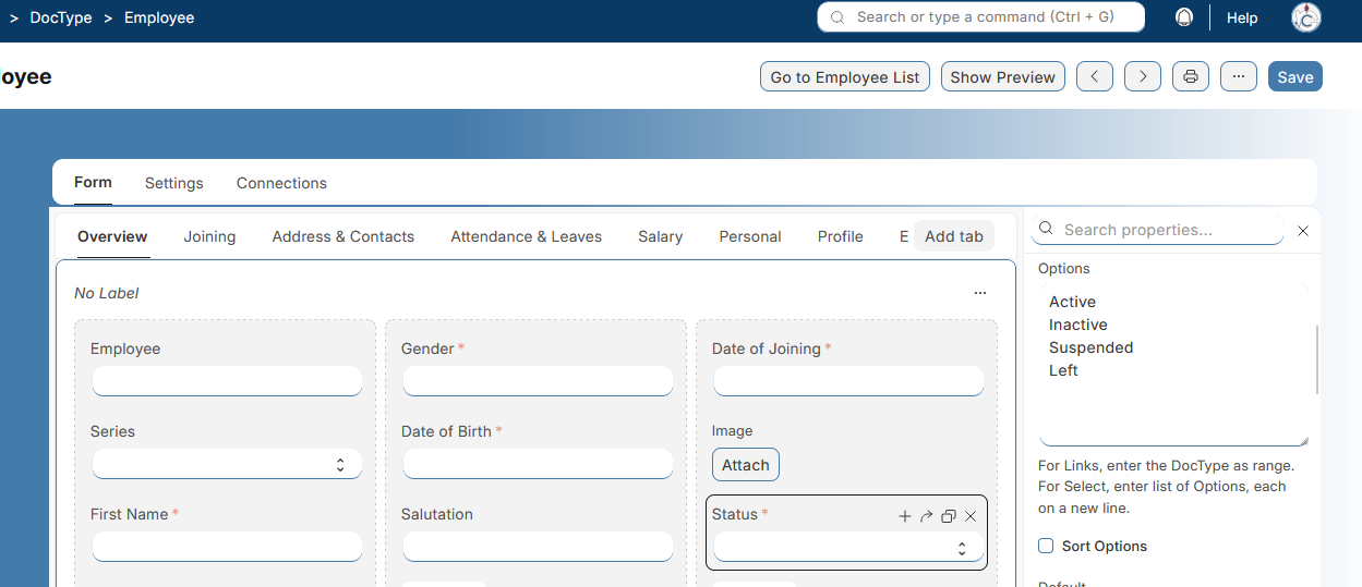 Property Setter not effect - Customization - Frappe Forum