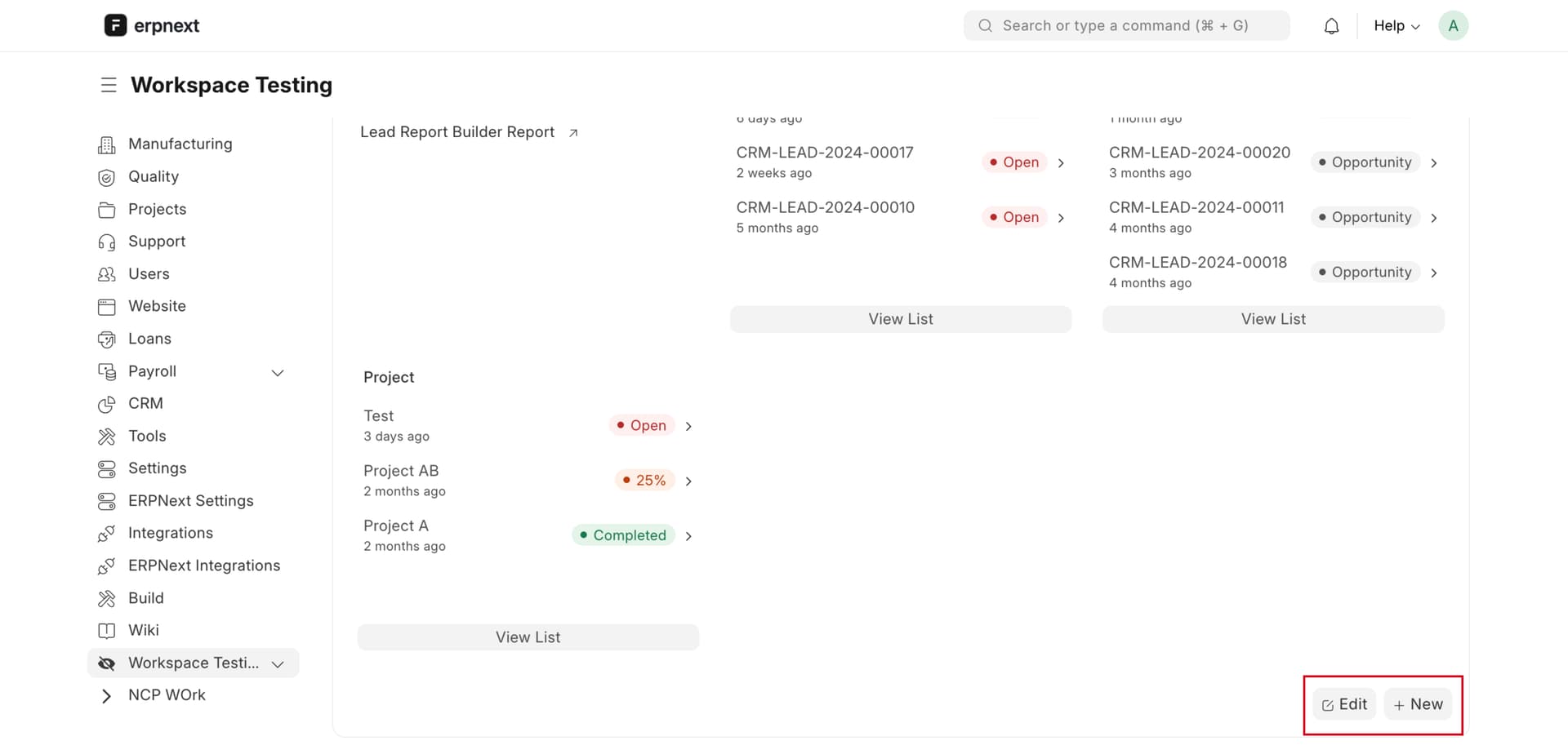 Workspace creation HELP - ERPNext - Frappe Forum