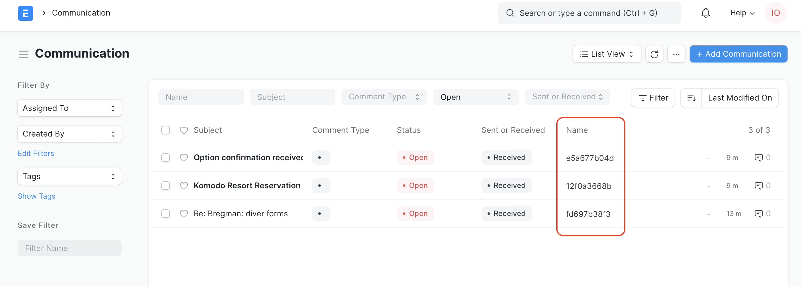 CRM: Communication retrieve name field from e-mail client - Frappe Forum