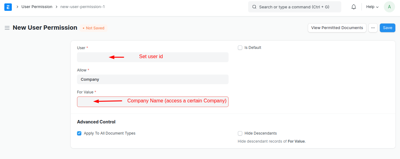 How to set user to only access a certain Company - #2 by NCP - Permissions - Frappe Forum