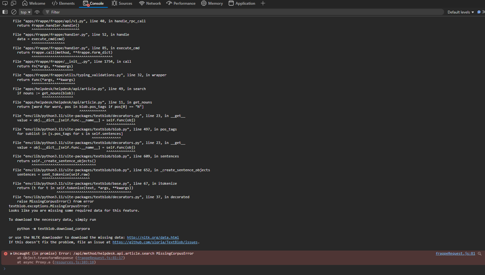 Internal Server Error (Frappe HelpDesk) - Frappe Helpdesk - Frappe Forum