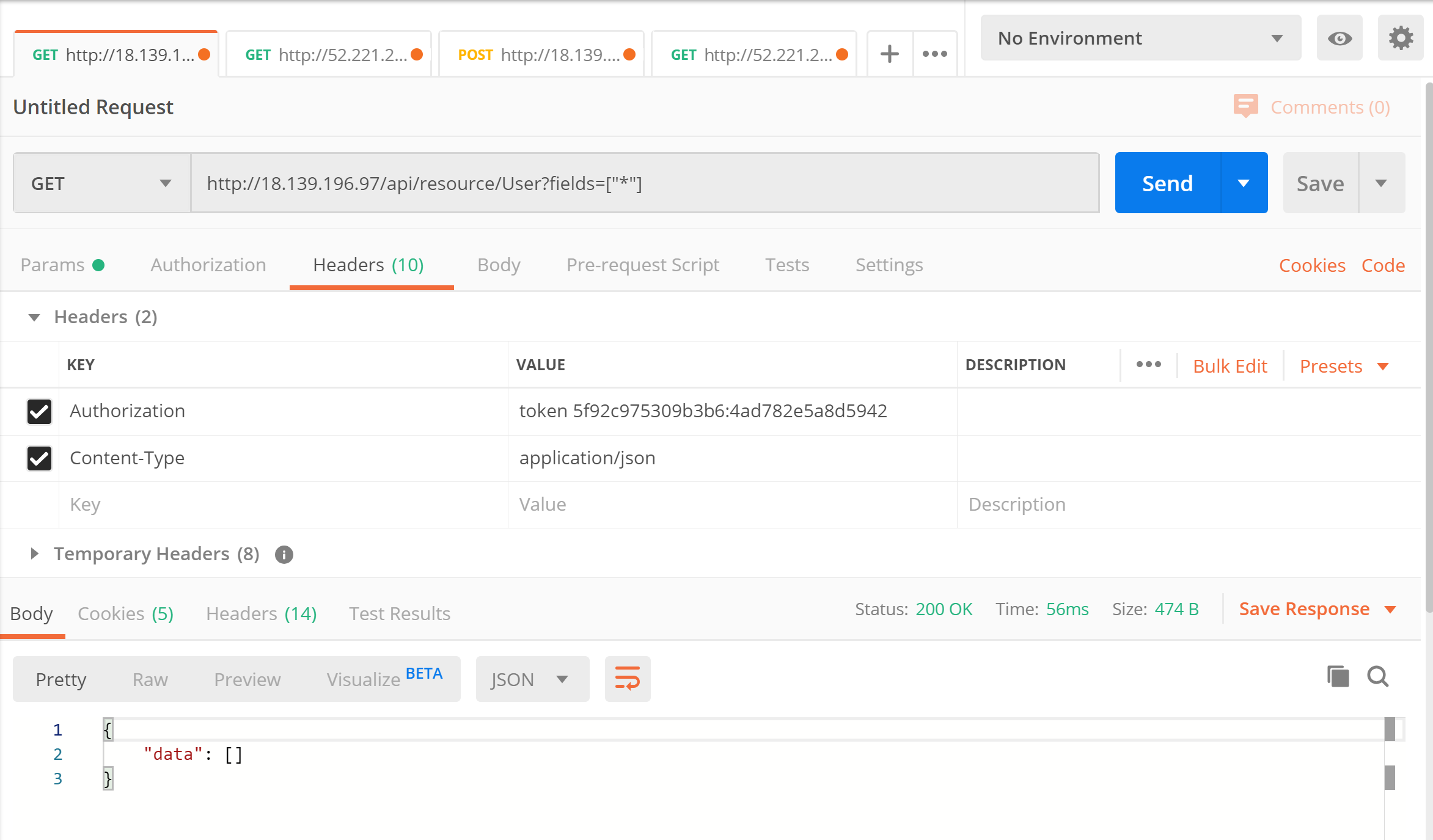Api Returning No Results In Postman But Results In Browser Frappe