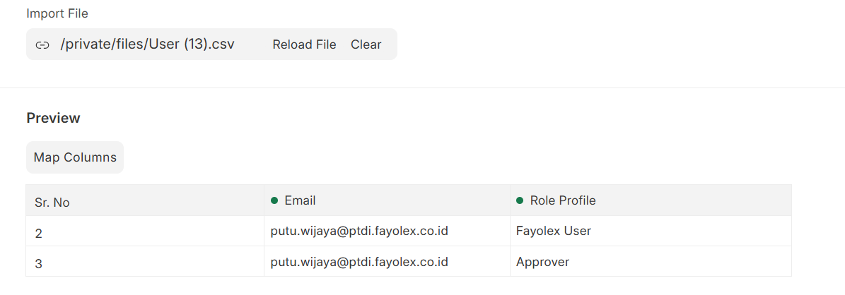 Failure Adding Multiple Roles to Existing User via CSV Import (Update Mode) - Frappe Framework ...