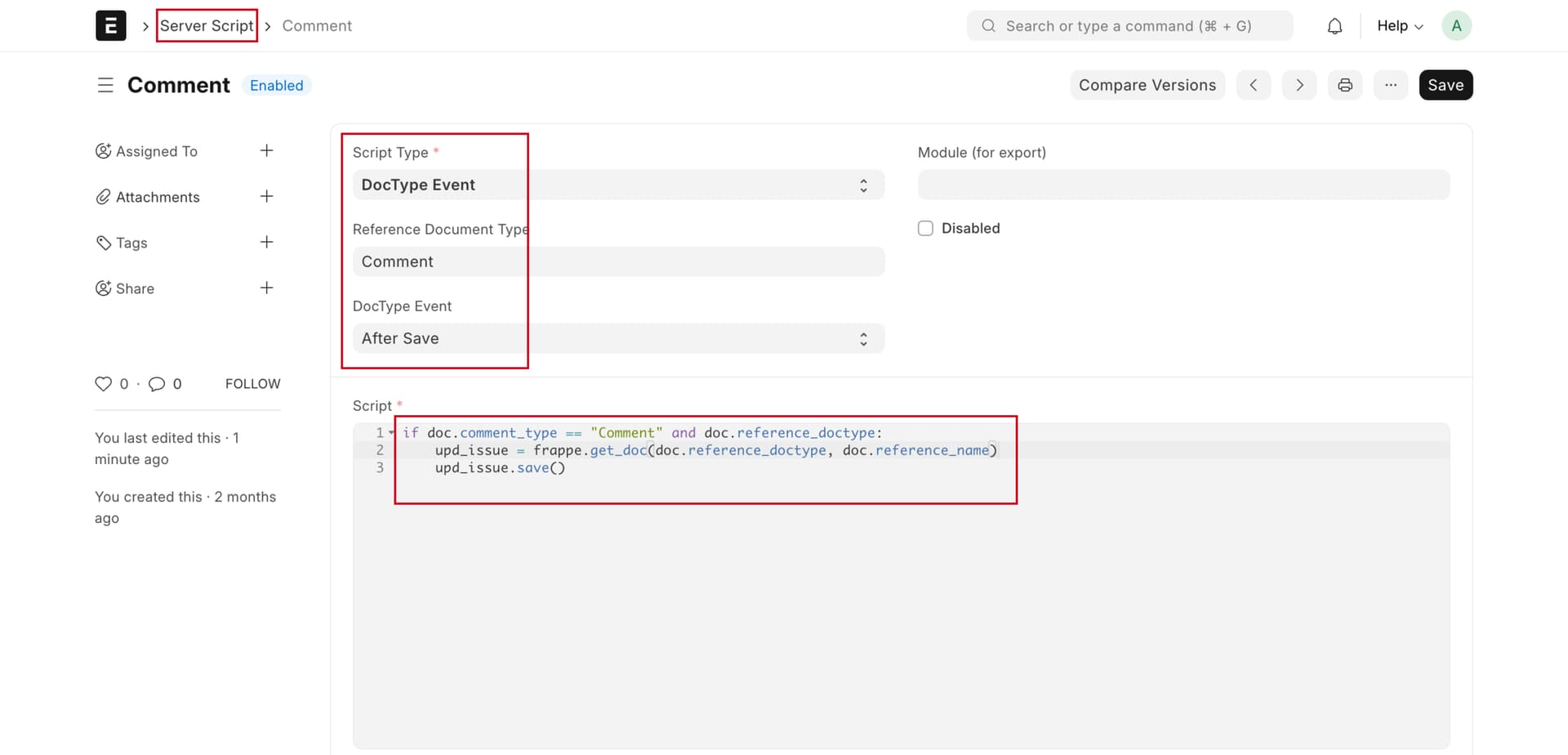 Whenever add a new comment that current object last edited (modified ...