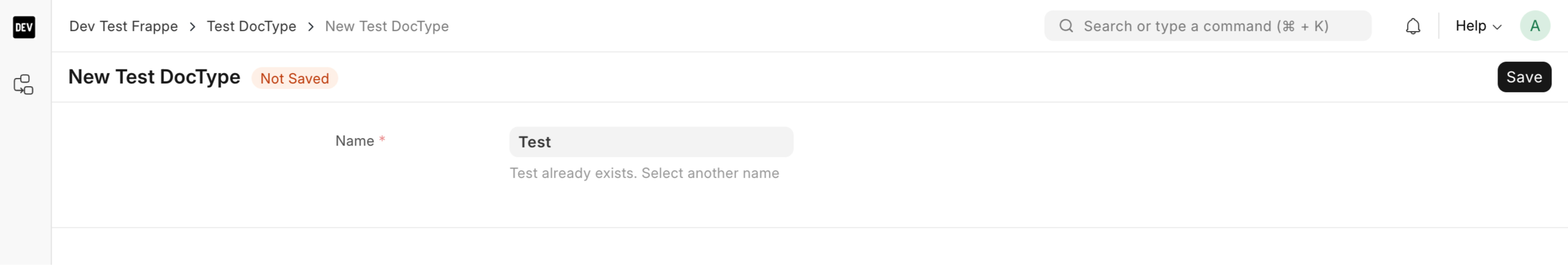 Duplicate Name Warning Message Need under Field - ERPNext - Frappe Forum
