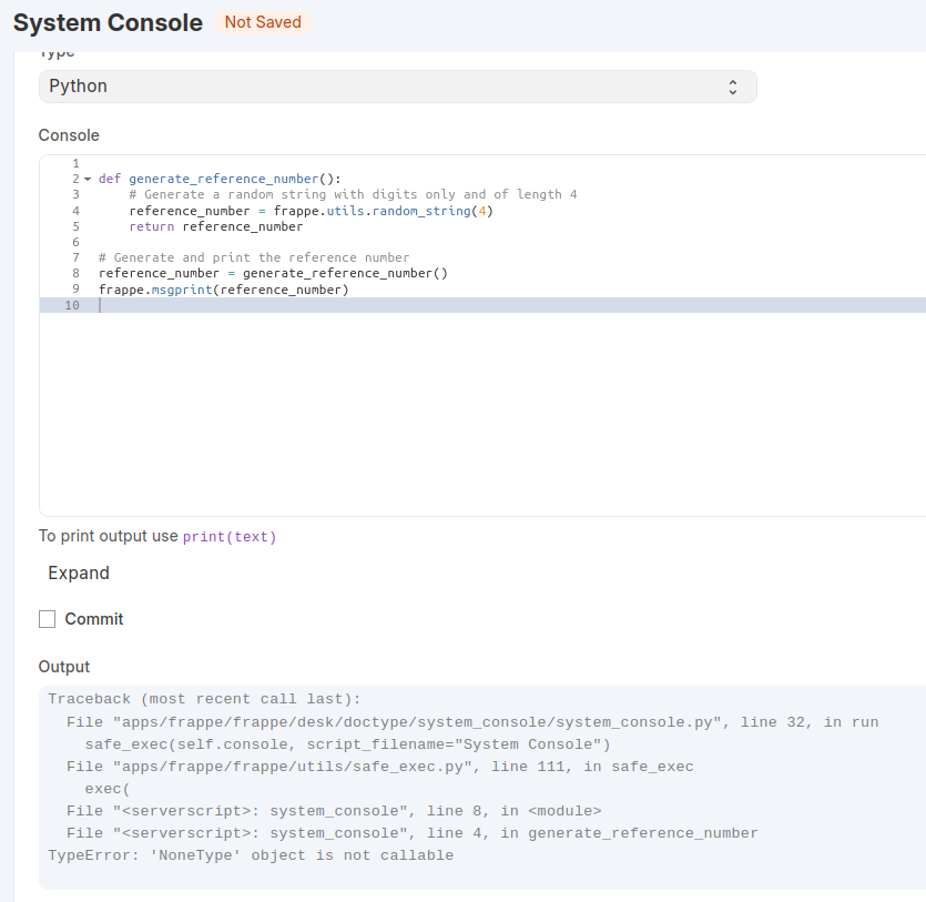 How To Use Random String Frappe Utils Function Erpnext Frappe Forum